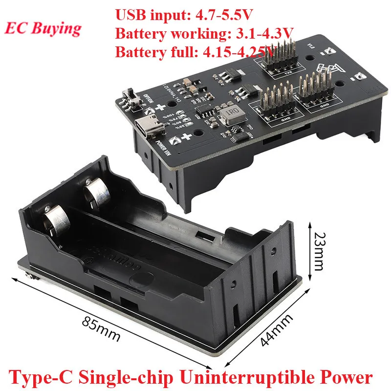 Type-C-Single-chip-Uninterruptible-Power-Module-18650-Lithium-Battery ...