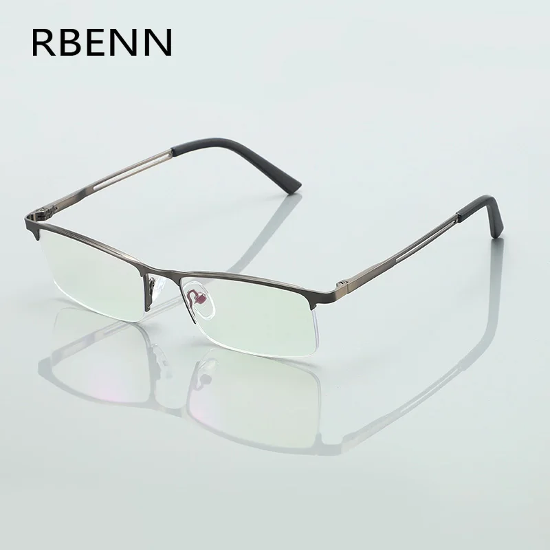 RBENN-New-Blue-Light-Blocking-Reading-Glasses-For-Men-Metal-Rectangle ...