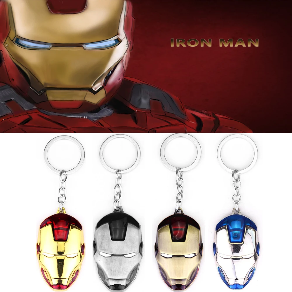 Marvel-Movie-Iron-Man-Keychain-Metal-Key-Chain-Superhero-Avengers-Key-Holder-Gift-Fans-Friend ...