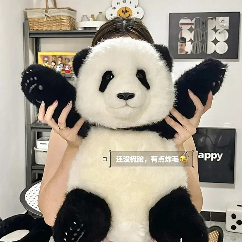 Kawaii-Panda-Huahua-Fubao-Qizai-Menglan-mu-eca-de-simulaci-n-realista ...