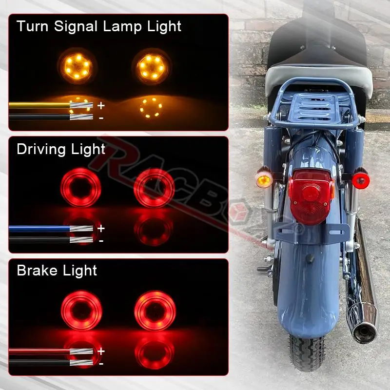 Custom Chopper Bike Lights
