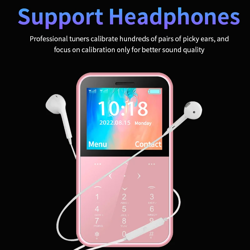 Unlock Mini Card Mobile Phone Gsm 2g Slim Fashion Children's Small ...