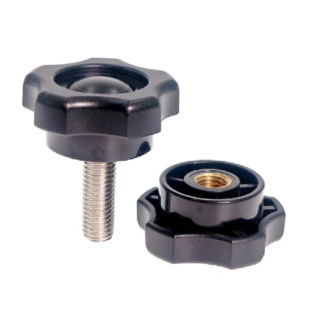 Tuerca de tornillo ajustable a mano, mango de cinco puntos, cabeza de ...