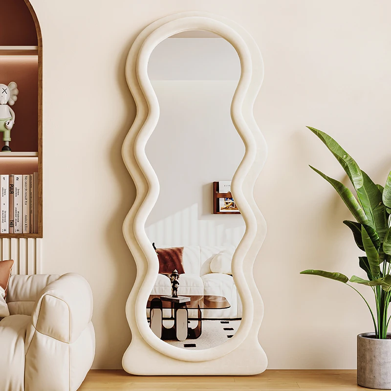 Personalized-Full-Body-Mirror-Korean-Kawaii-Girl-Long-Floor-Wavy-Mirror ...