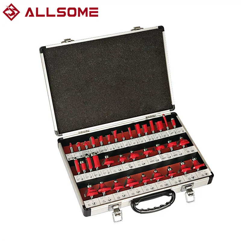ALLSOME-Juego-de-brocas-de-enrutador-de-ajuste-al-ras-profesional-v ...
