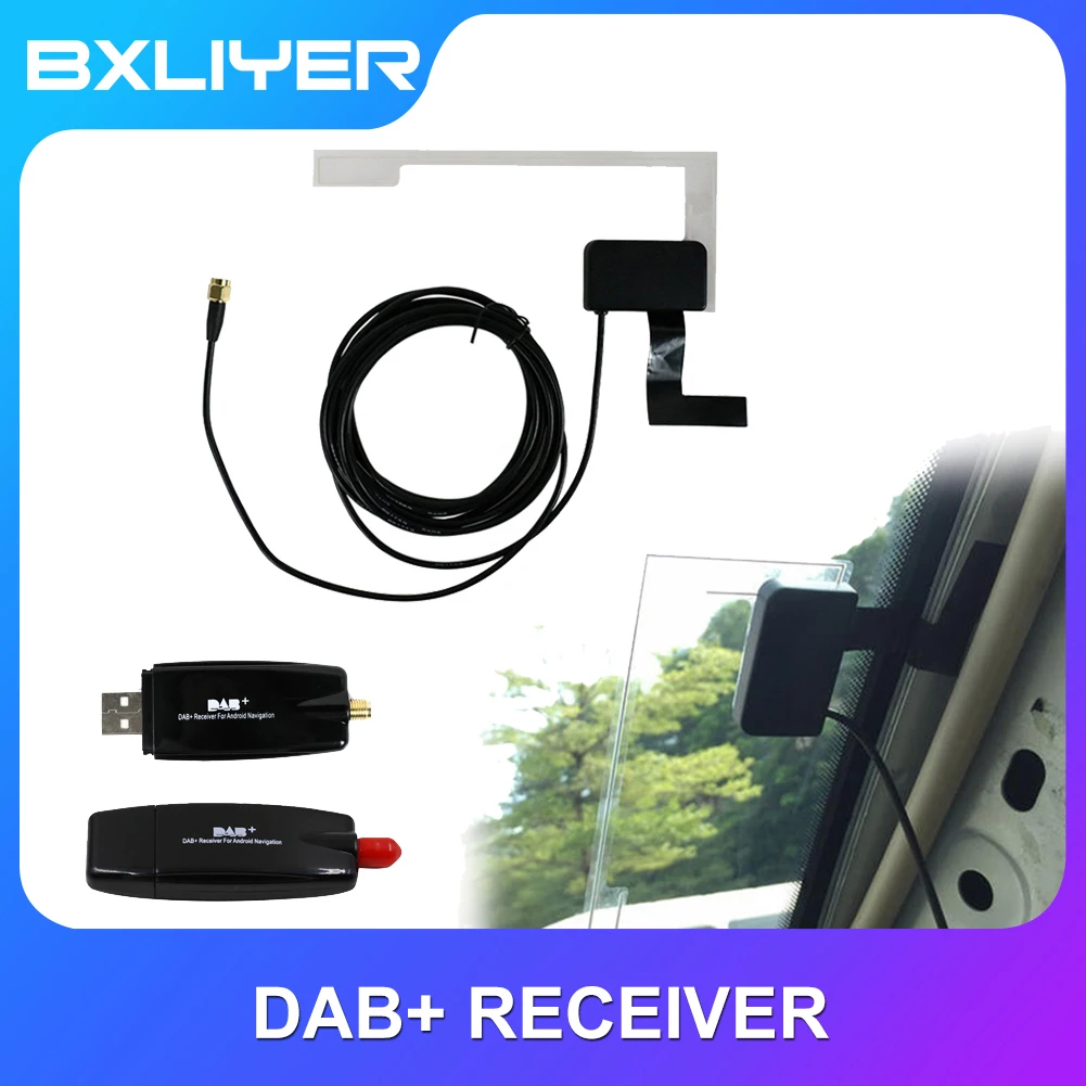 Bxliyer Dab Stereo Receiver In Car Antenna Digital Dab+ Adapter Tuner ...