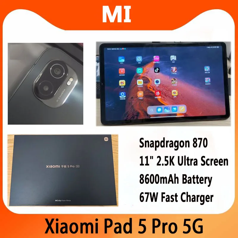 Xiaomi-Pad-5-Pro-8GB-256GB-5G-Tablet-Snapdragon-870-CPU-2-5K-11-Screen ...