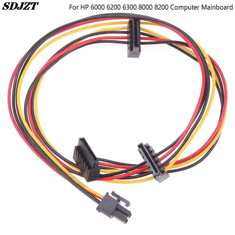 4Pin-To-2-Port-HDD-SSD-SATA-Power-Socket-Cable-Conector-For-HP-6000 ...
