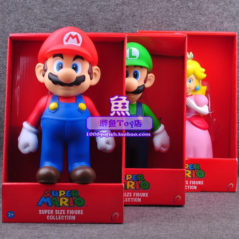 Super Mario Anime Luigi Yoshi Donkey Kong Bowser 9 Polegadas Com Caixa ...