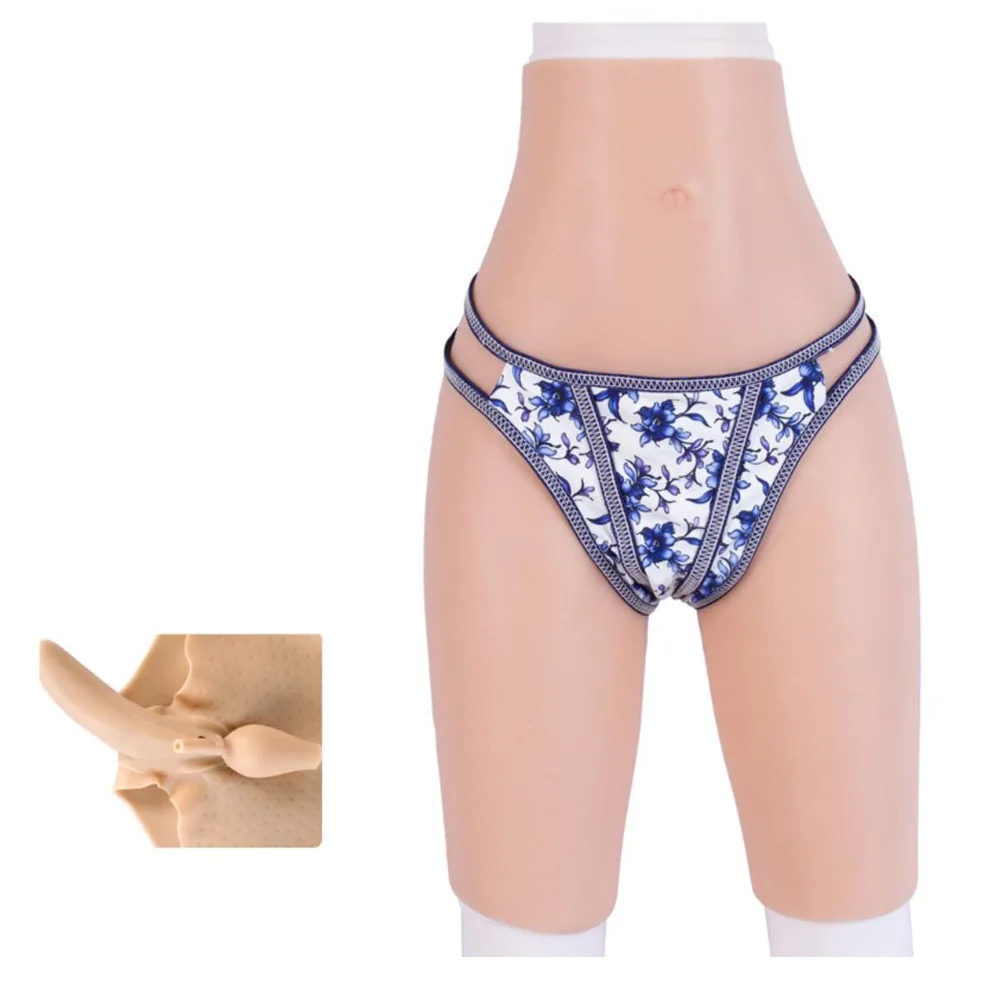 Sexy Silicone Fake Vagina Underwear Panties Men Hiding Gaff Insert Realistic Pussy for ...