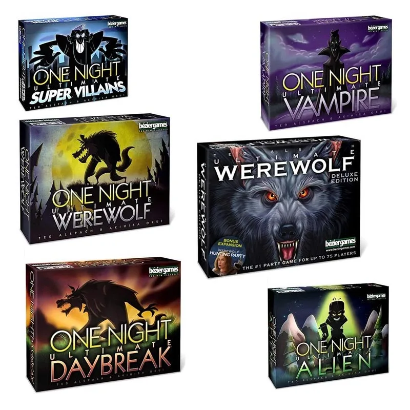 English-board-game-toy-One-Night-Ultimate-Werewolf-card-games-party ...