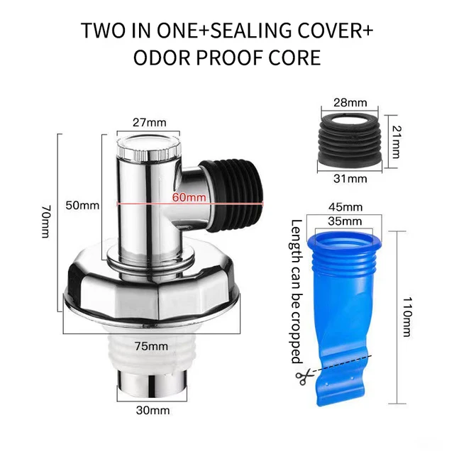 Washing Machine Floor Drain Joint Multifunctional Bathroom Sewer Pipe ...