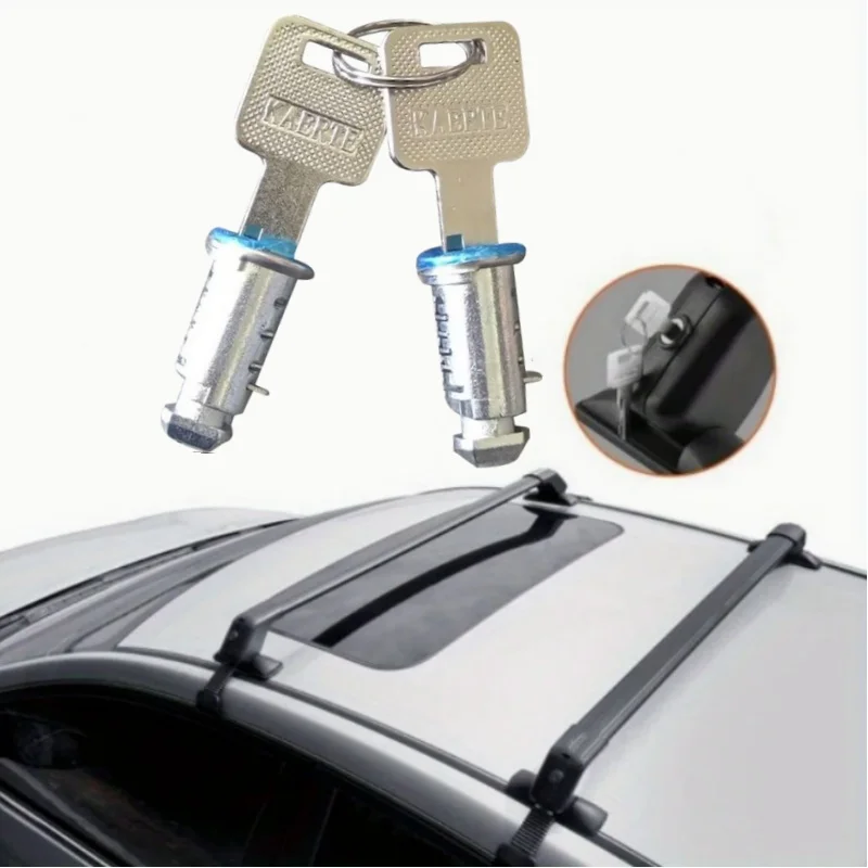 2 Sets Roof Bar Roof Rack Roof Box Barrel Security Locks Complete With ...