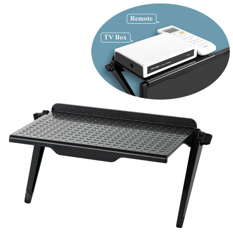 TV Screen Top Shelf Rack Adjustable Computer Monitor Desktop Display ...