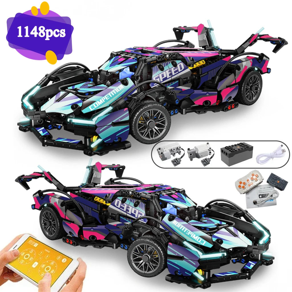 1148pcs-Technical-Building-Blocks-Racing-Sport-Car-Model-City ...