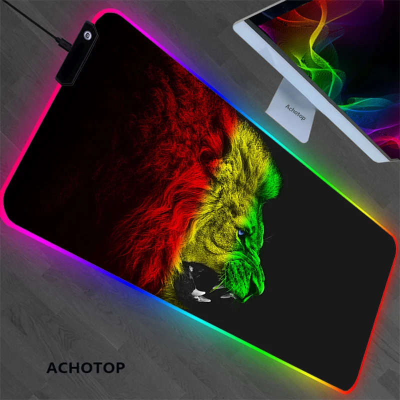 1000x500 RGB Rug Chinese style Gaming Mouse Pad landscape Computer ...