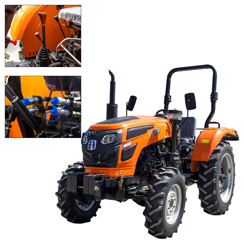 Rueda-de-agricultura-China-traktor-4x4-mini-granja-4wd-tractor-compacto ...