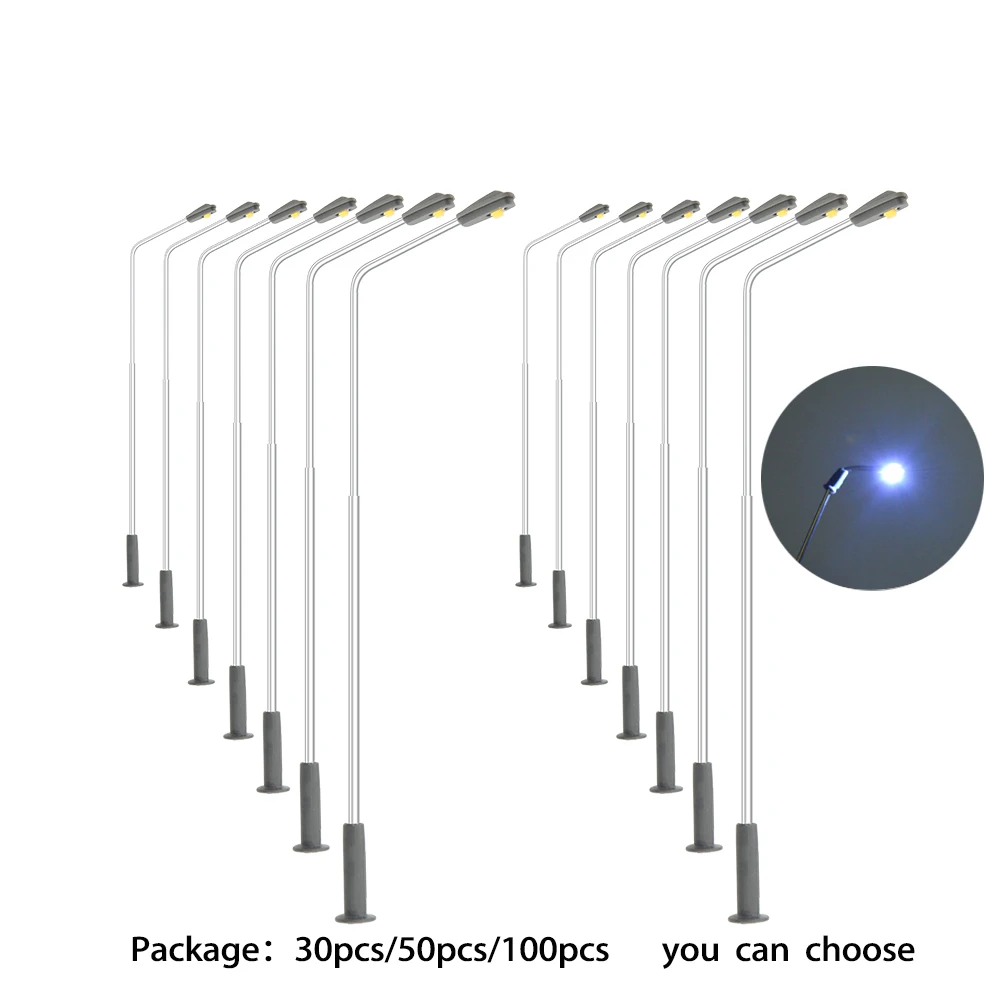 LED-Model-Light-Copper-Street-Lamp-Scale-Model-Lighting-Cool-White ...