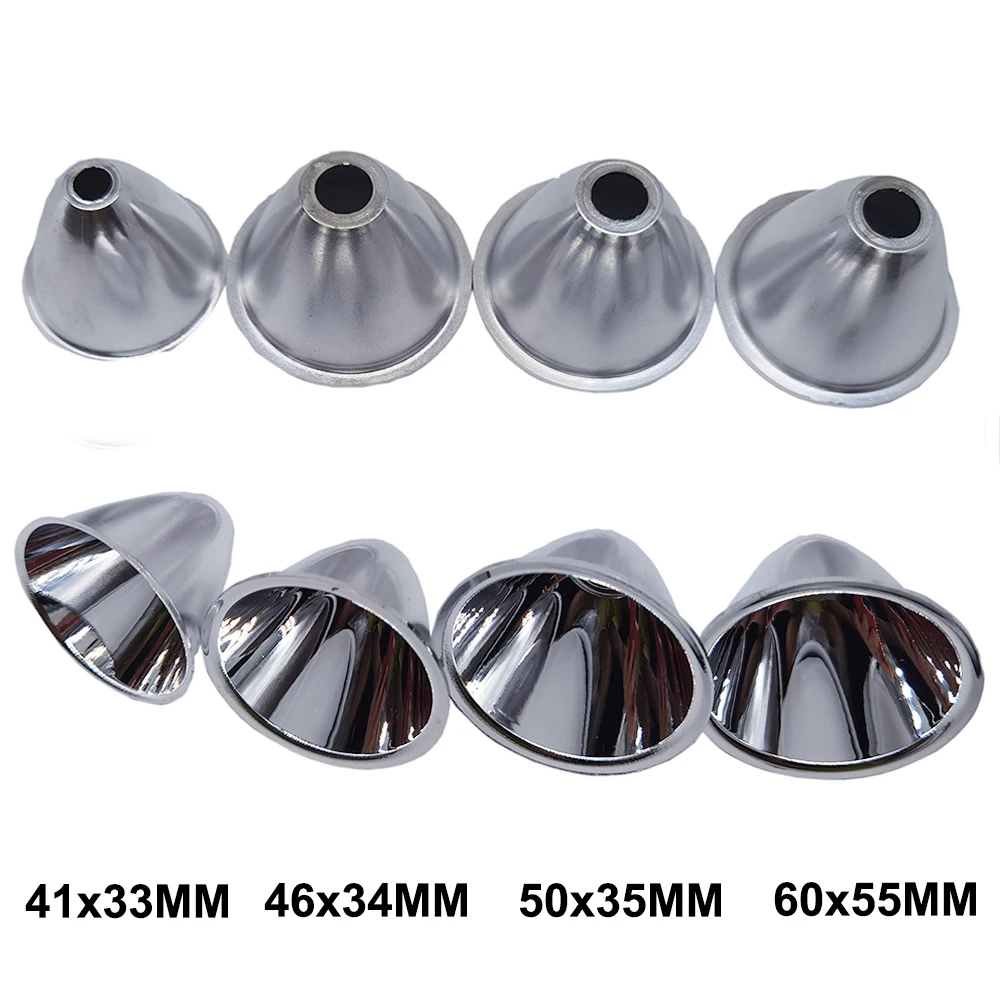 1pcs 40mm 46 50 60mm Aluminum Led Flashlight Reflector Condenser Cup ...