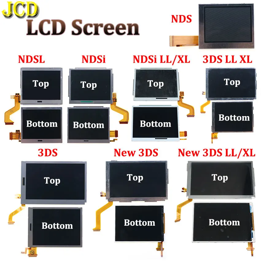 Jcd-tela-de-lcd-para-nintendo-ds-lite-para-parte-inferior-superior ...