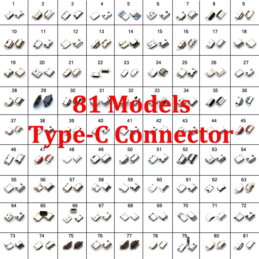 81-Models-Type-C-Charger-Usb-Charging-Dock-Port-Connector-For-Lenovo ...