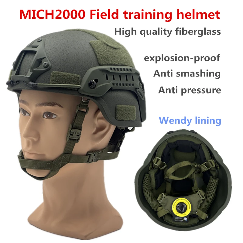 MICH Tactical Anti riot and Anti Impact Helmet High Quality Fiberglass ...