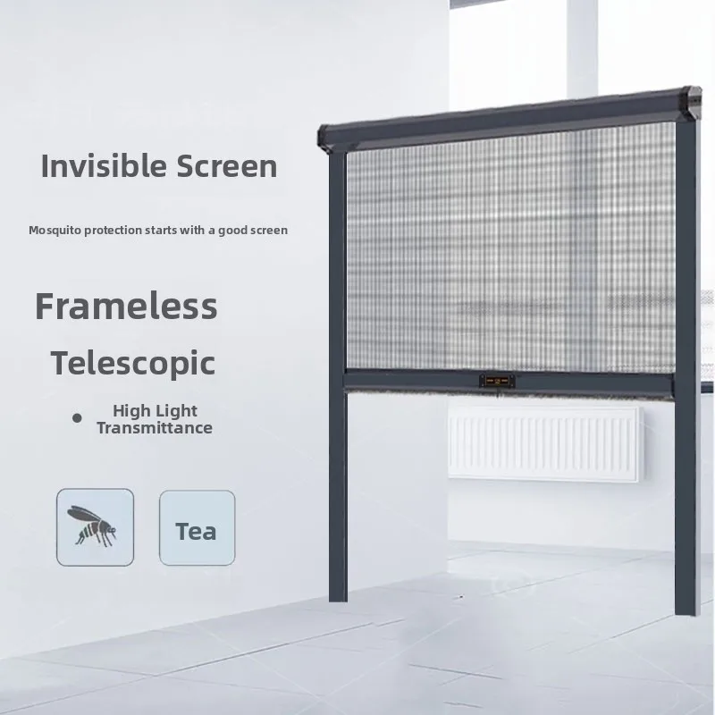 Invisible No-Frame Window Screen for Kitchen And Bathroom High ...