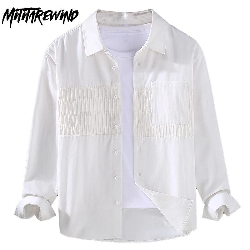 Spring-Long-Sleeve-White-Shirts-Men-Pure-Cotton-New-in-Shirts-Daily ...