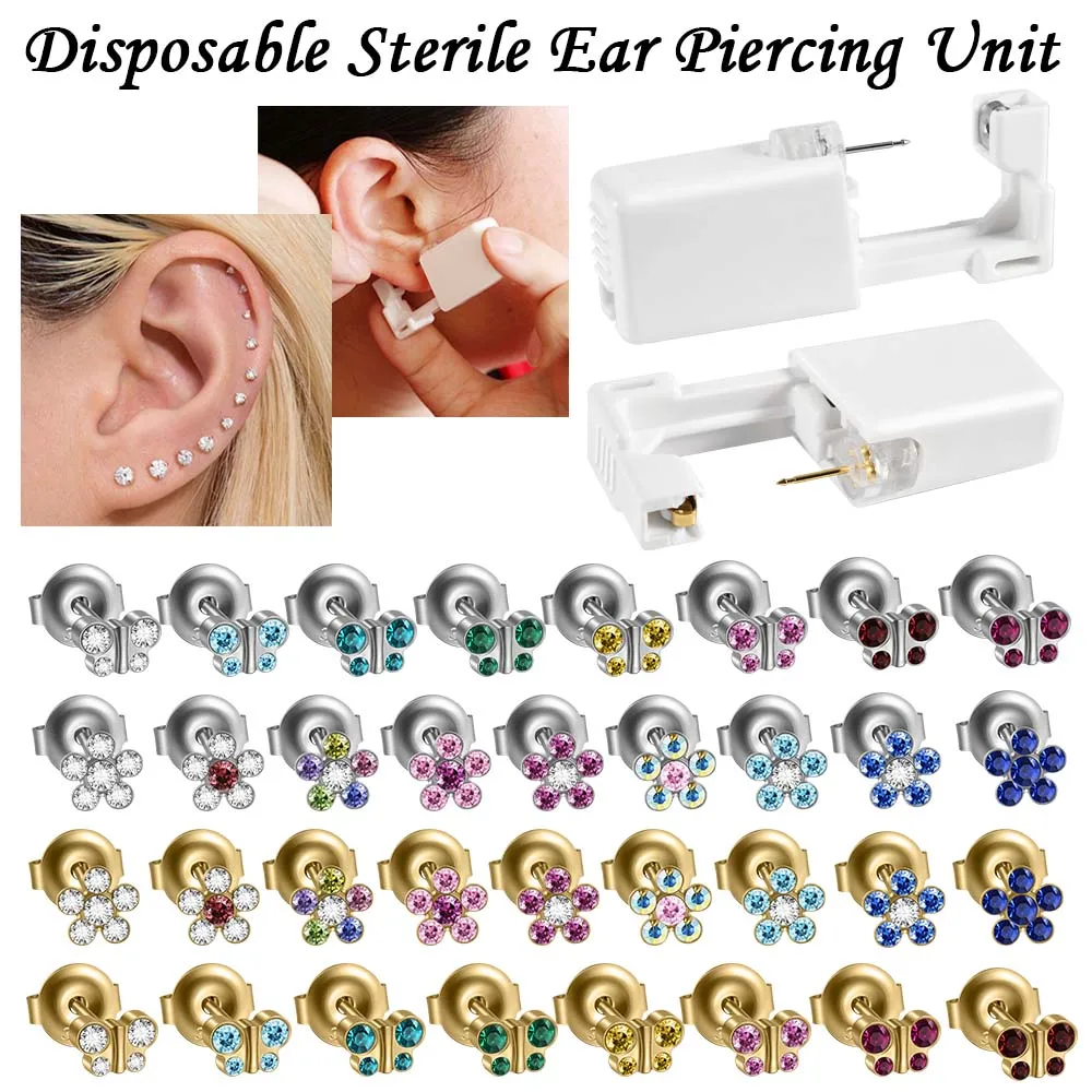 1PC-Disposable-Sterile-Ear-Piercing-Unit-Crystal-No-Pain-Cz-Gem-Ear ...