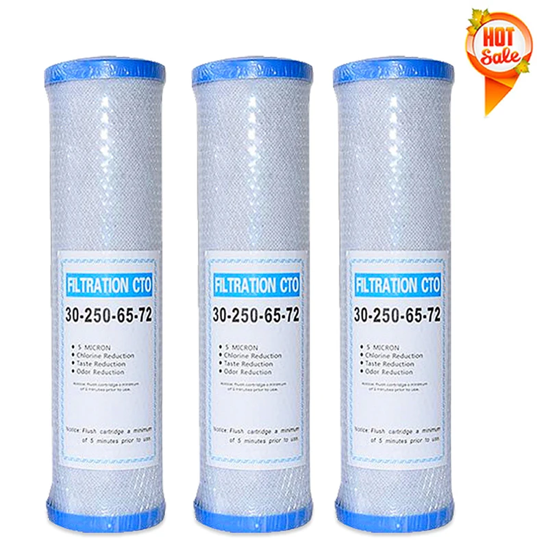Universal Water Filter Activated Carbon Cartridge Filter 10 Inch Cto ...