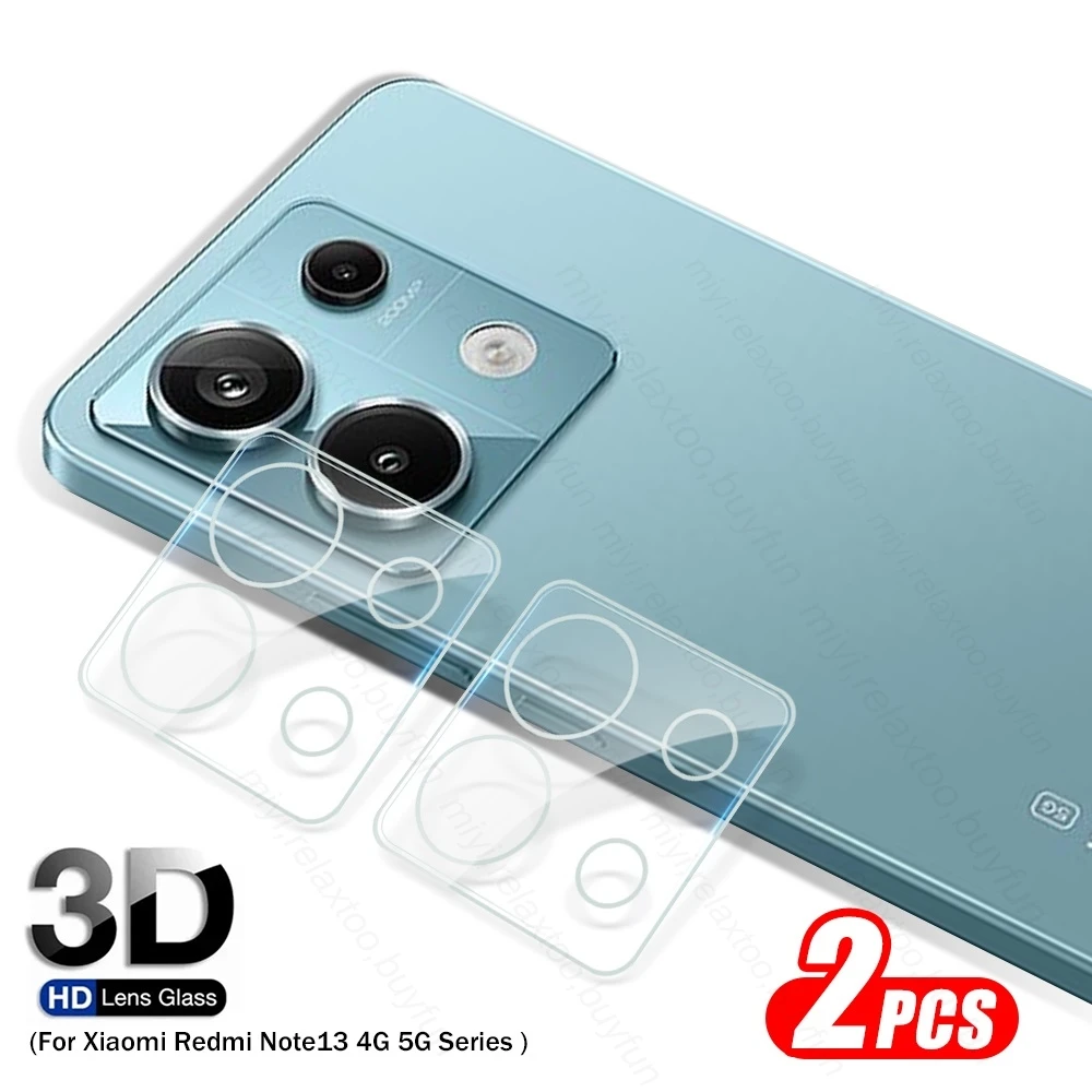 2PCS-3D-Curved-Camera-Protector-Tempered-Glass-Case-For-Redmi-Note13-4G ...