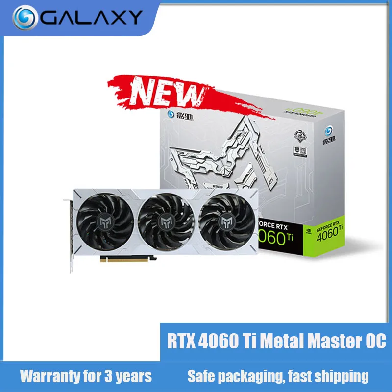 New GALAXY rtx 4060 Ti Metal Master OC 8G Graphic Card GDDR6 Gaming ...