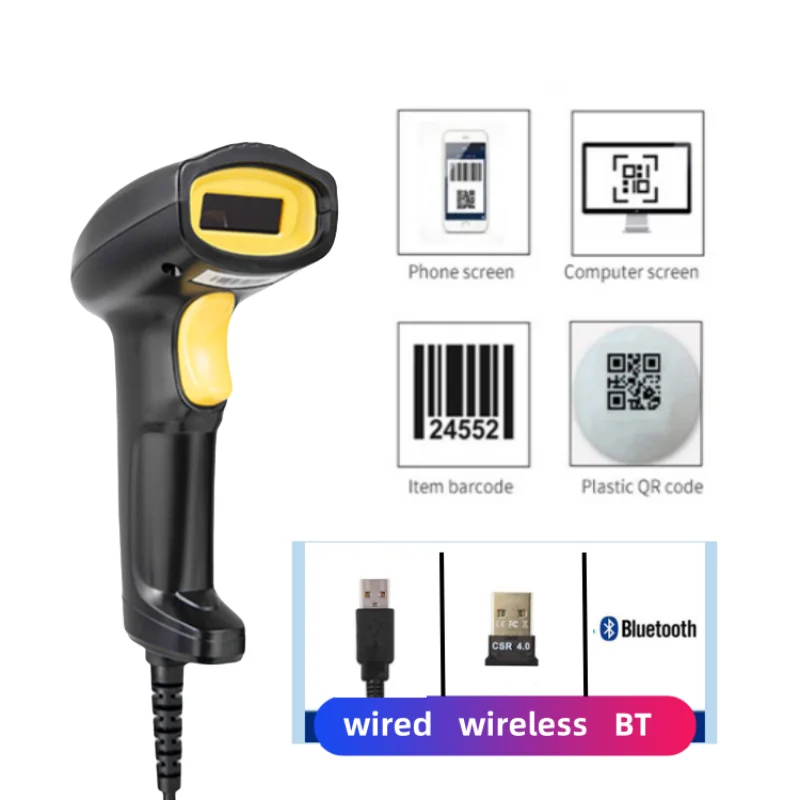2d-Scanner-Wired-Wireless-Bluetooth-1d-2d-Code-Reader-No-App-or-Drivers ...