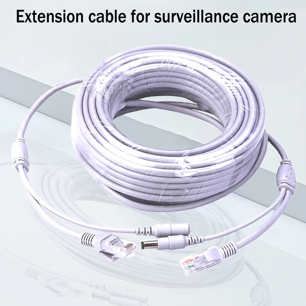 Câble d'alimentation,Hamflexte-Câble d'extension pour réseau CCTV et ...