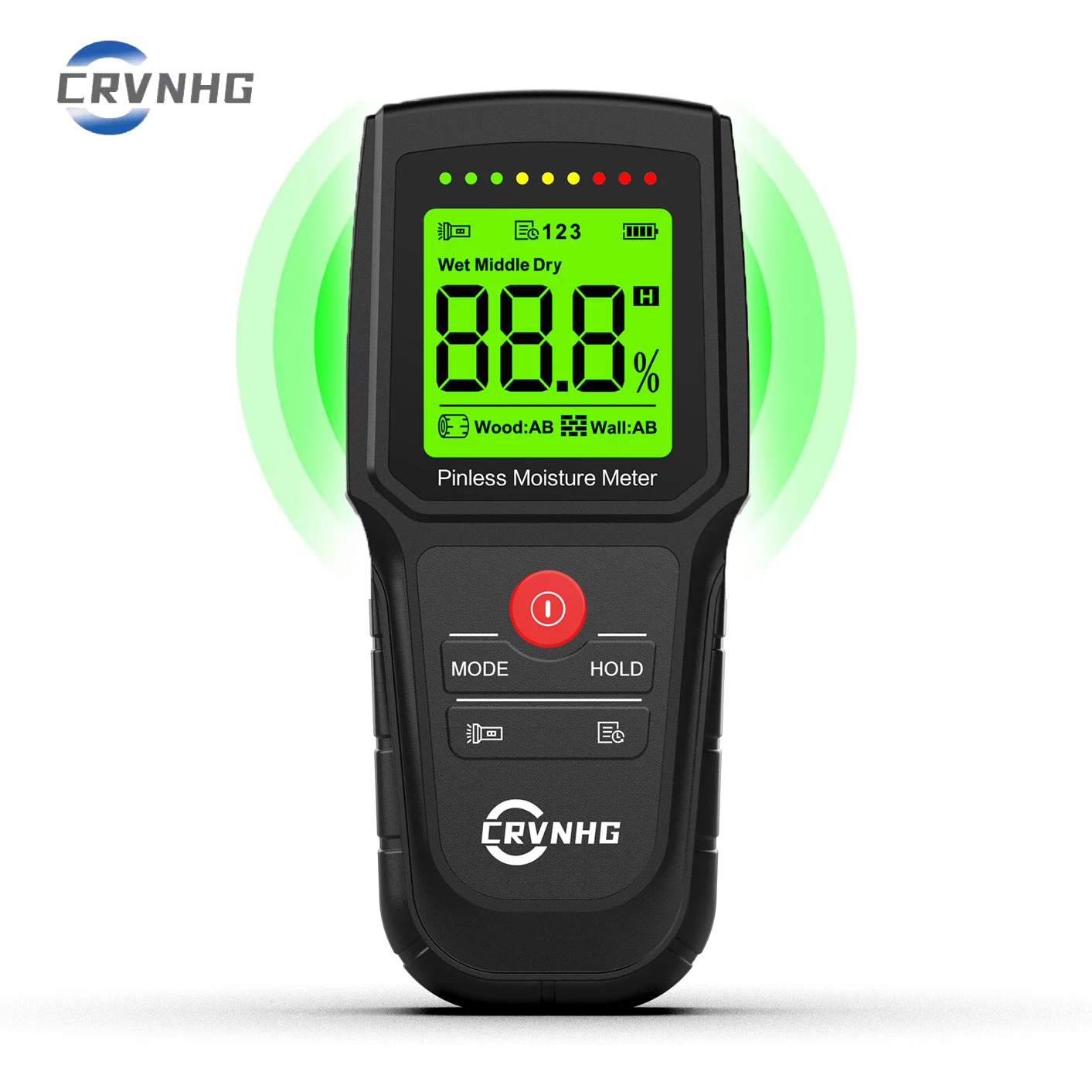 M80 Pinless Hygrometer Digital LCD Moisture Meter for Wood / Humidity ...