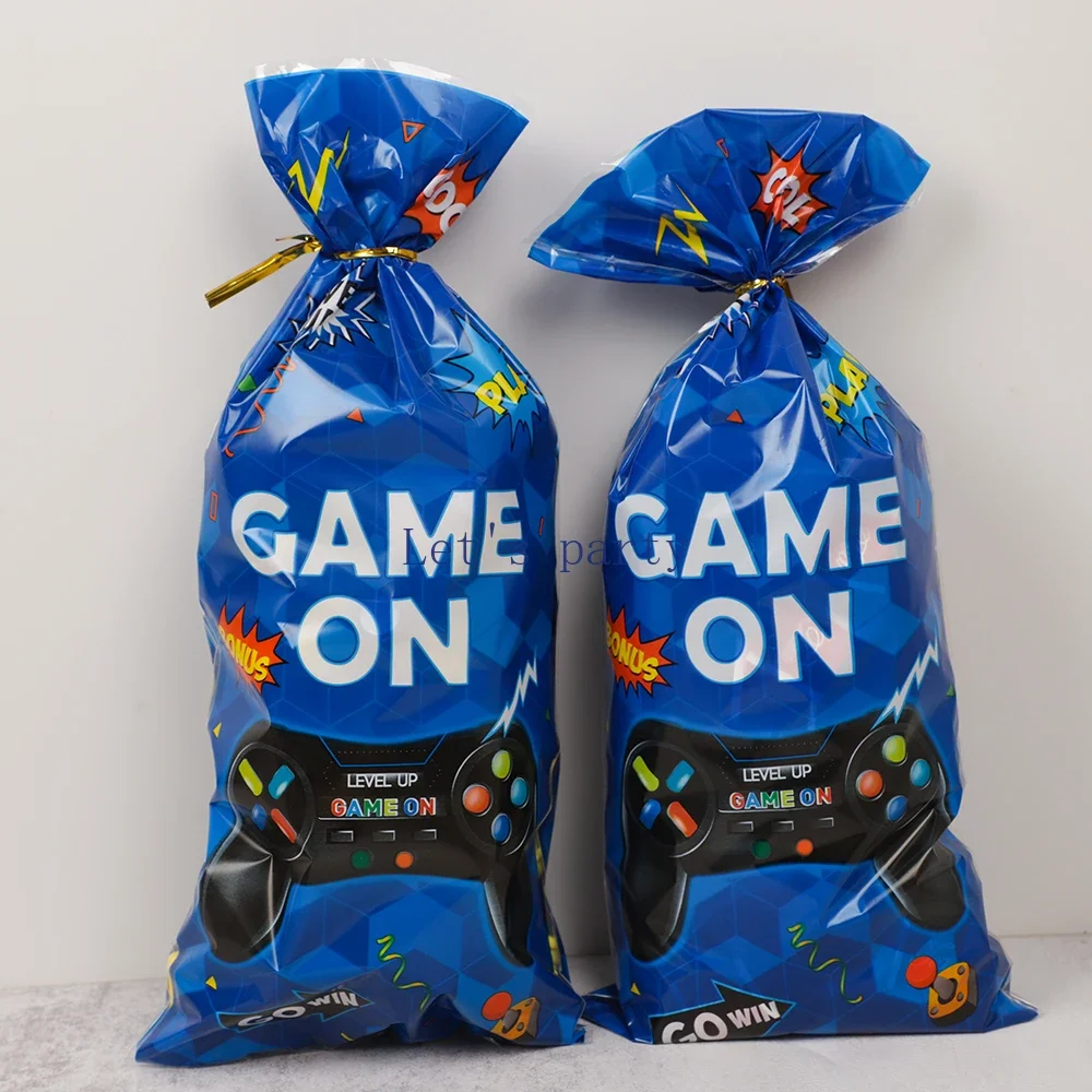 50Pcs Video Game on Theme Biscuit Popcorn Candy Bags GamePad Gift ...