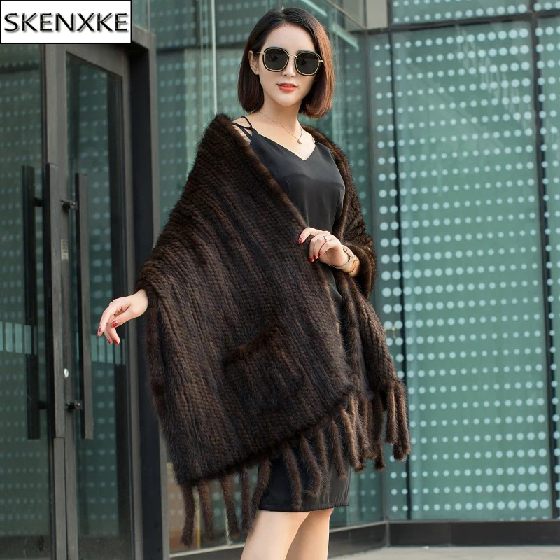 Long-Style-Women-Knitted-Real-Mink-Fur-Pashmina-Scarves-Winter-Real ...