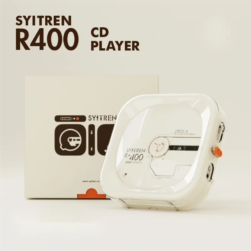 Syitren-R400-Retro-CD-Player-Portable-Bluetooth-Wireless-Walkman-High ...