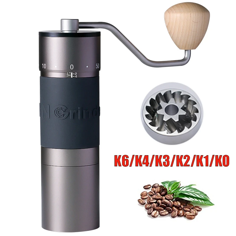Kingrinder K6/K4/K2/K1/K0 Coffee Grinder Portable Manual Aluminum Coffee Grinding Machine Coffee ...
