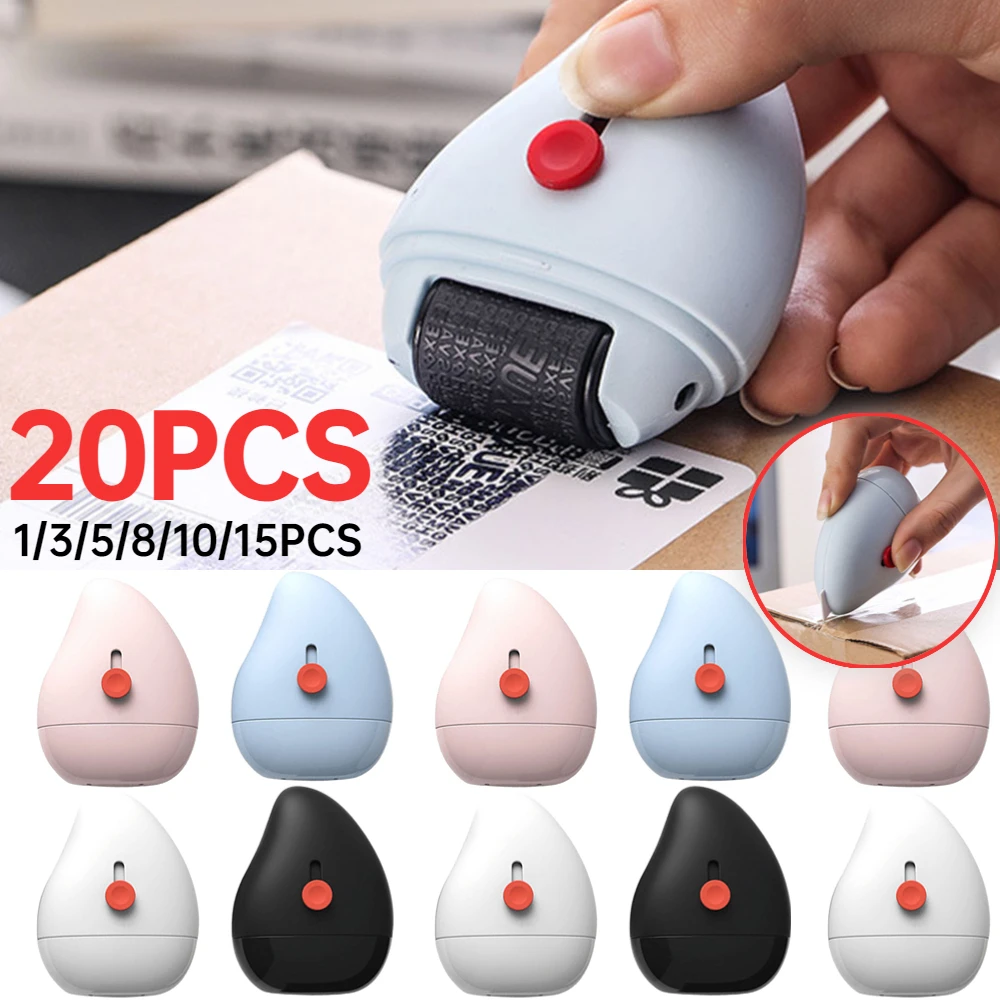 1-20PCS-Stamp-Roller-Anti-Theft-Protection-ID-Seal-Smear-Privacy ...
