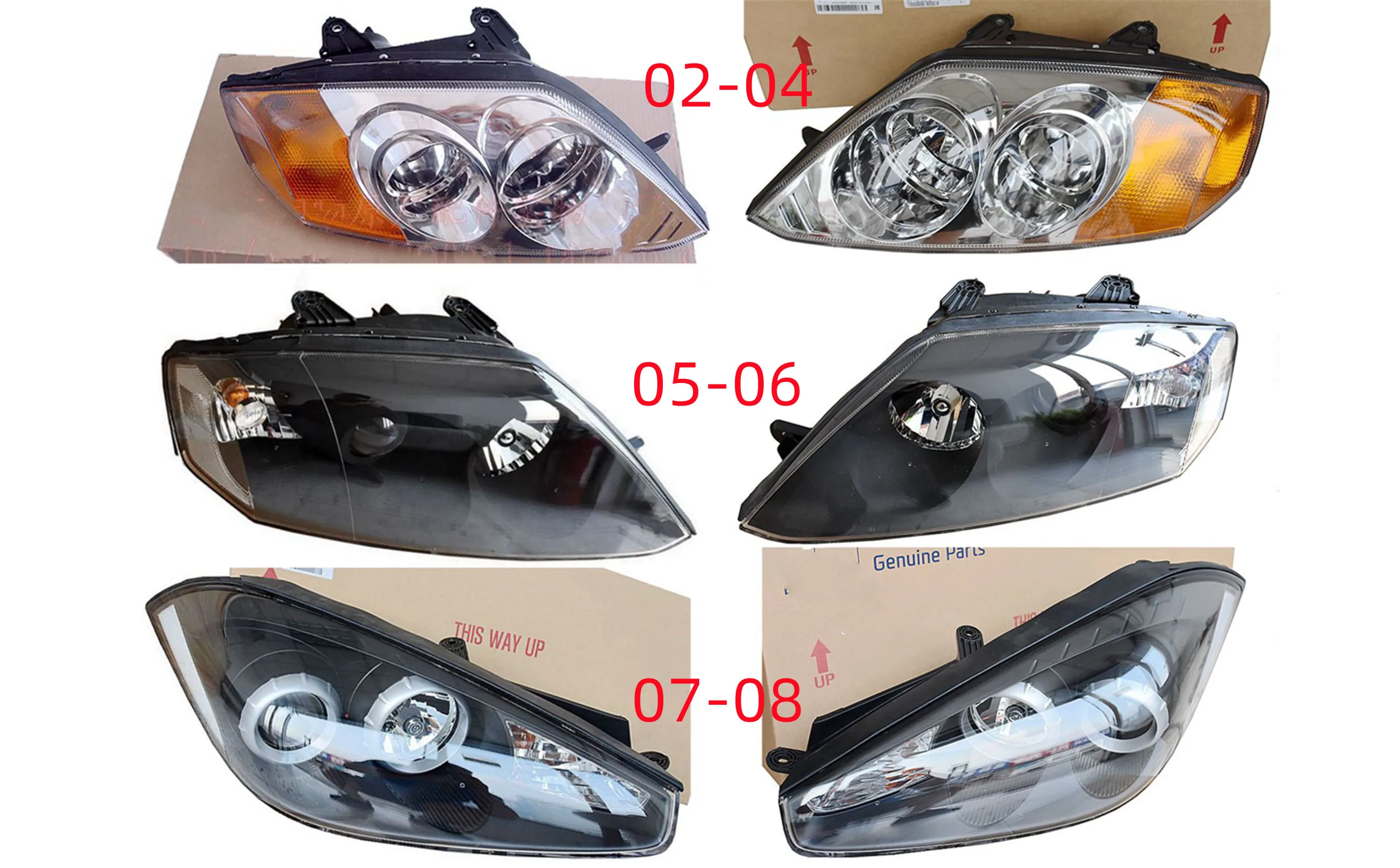 For-Hyundai-Coupe-02-08-Car-LED-Headlight-Headlamp-assembly-DRL-Daytime ...