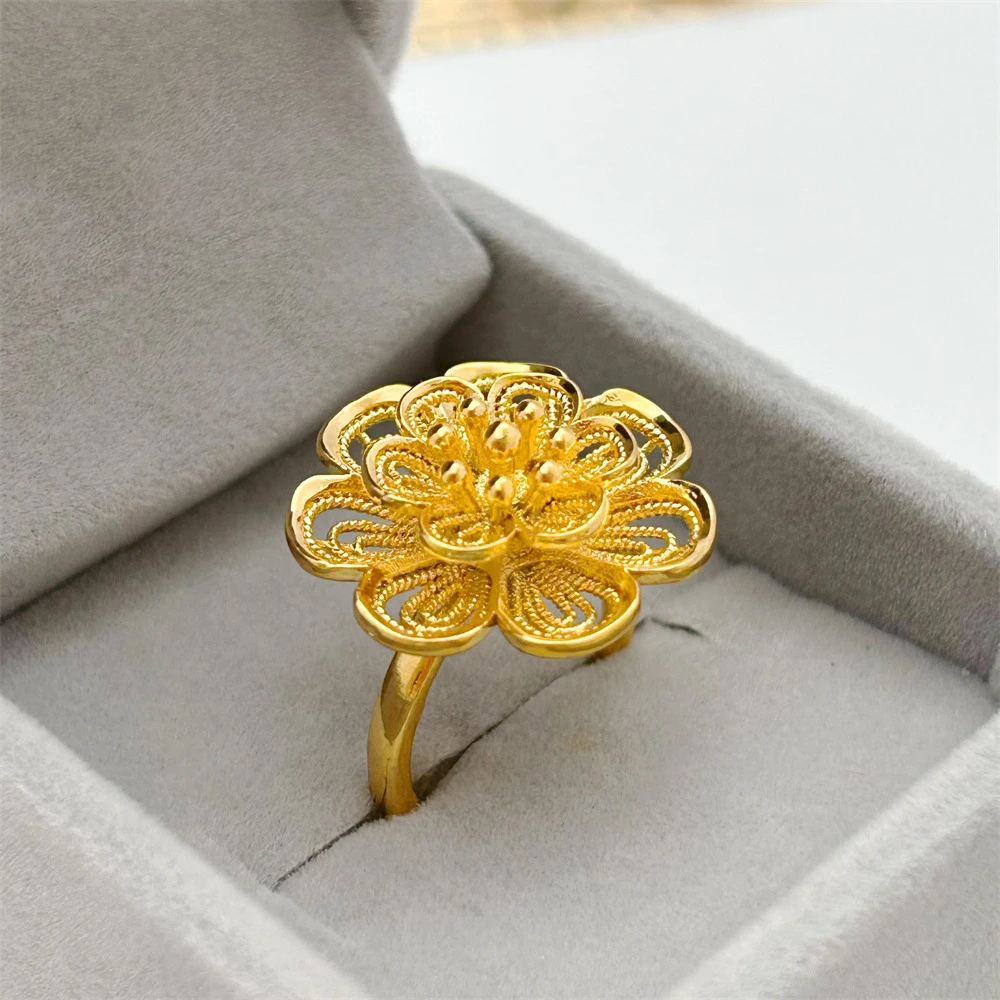 24k-Gold-Color-Exquisite-Big-Flower-Finger-Rings-for-Women-Size ...