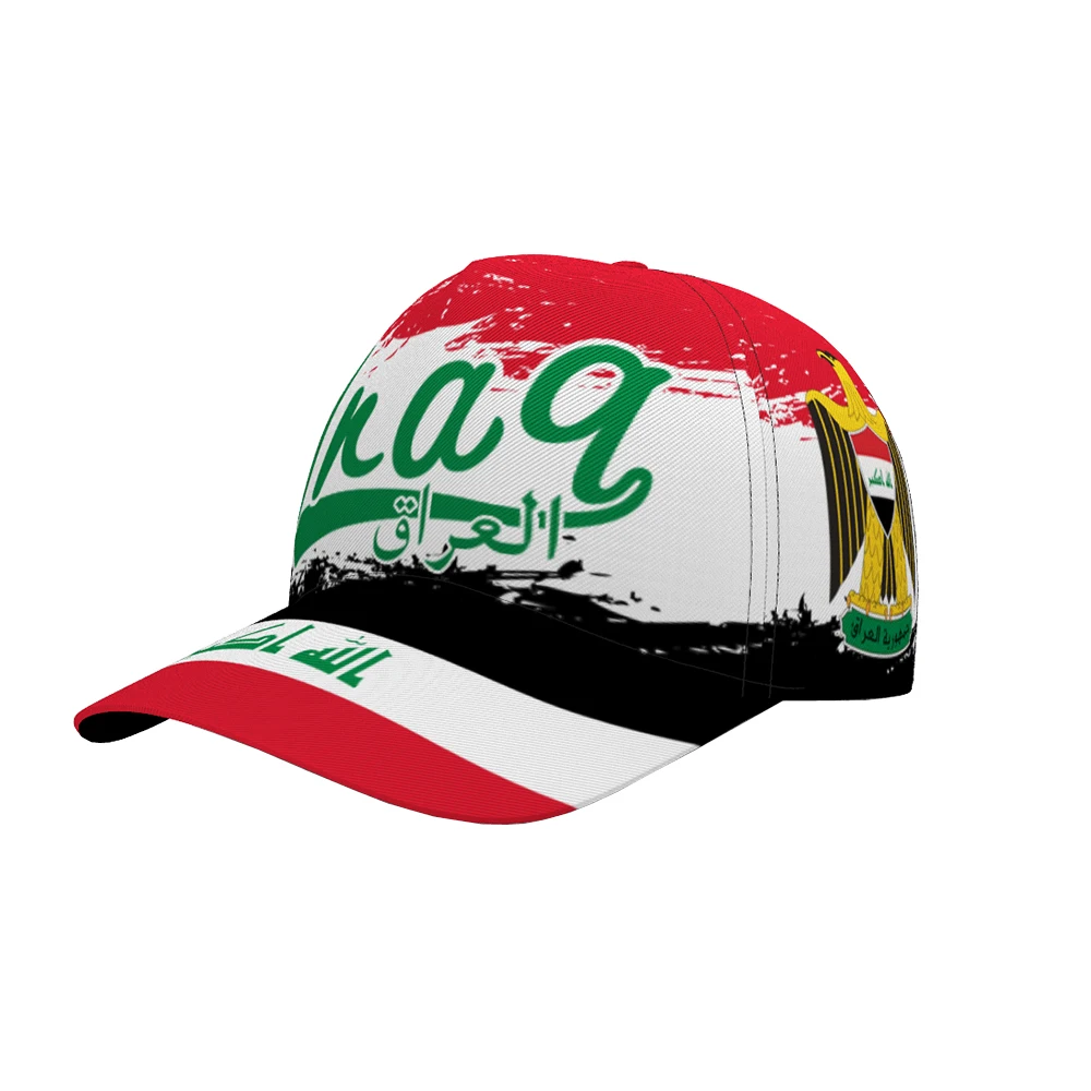 IRAQ-male-youth-diy-custom-made-name-number-irq-hat-nation-flag-iq ...