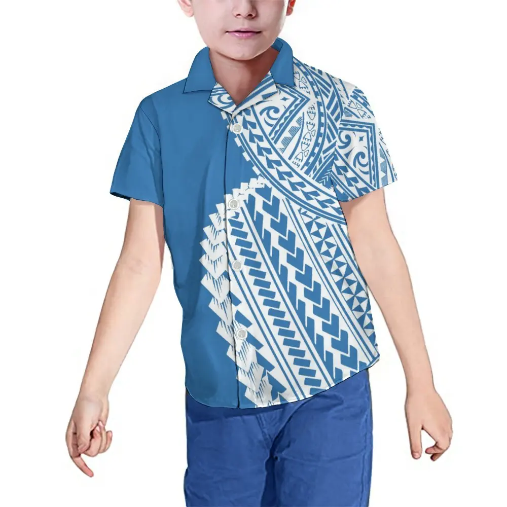Children-S-T-Shirt-High-Quality-Hawaiian-Tribal-Clothing-Boys-Plain-Top ...