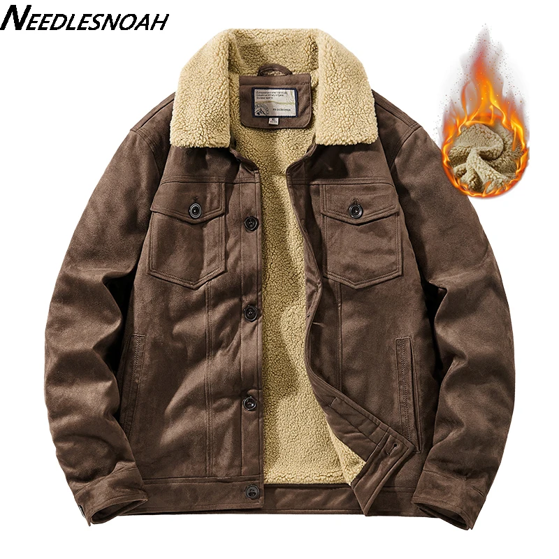 NEEDLESNOAH-Autumn-Winter-Men-Warm-Pilot-Jackets-Fleece-Suede-Thick ...