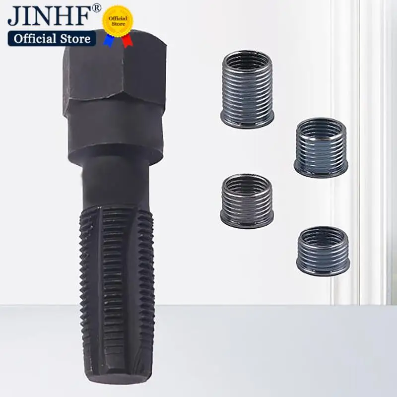 1-Set-Spark-Plug-Thread-Repair-Kit-14mm-Car-Cylinder-Thread-Repair-Tool ...