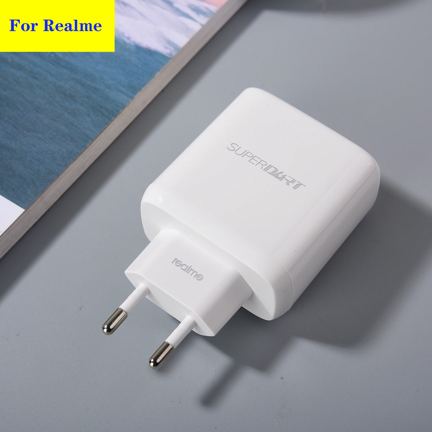 Cargador Realme Original de 65W, adaptador de corriente de viaje con ...