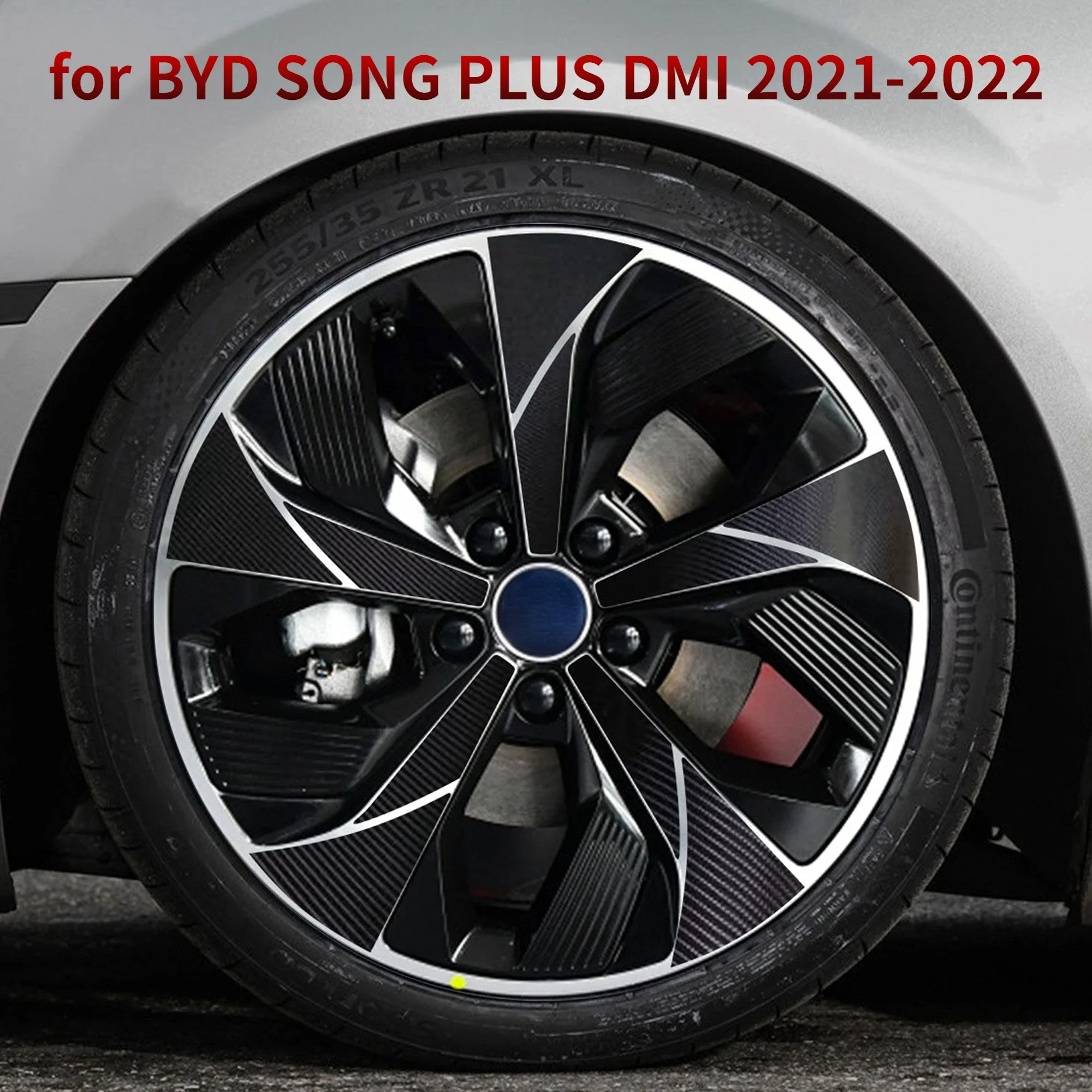 For BYD SONG PLUS DM-i EV 2021 2022 4PCS/SET Hub Wheel Sticker ...