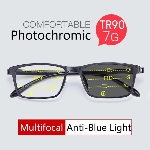 Near-far Dual-purpose Photochromic Reading Glasses Tr90 Progressive ...