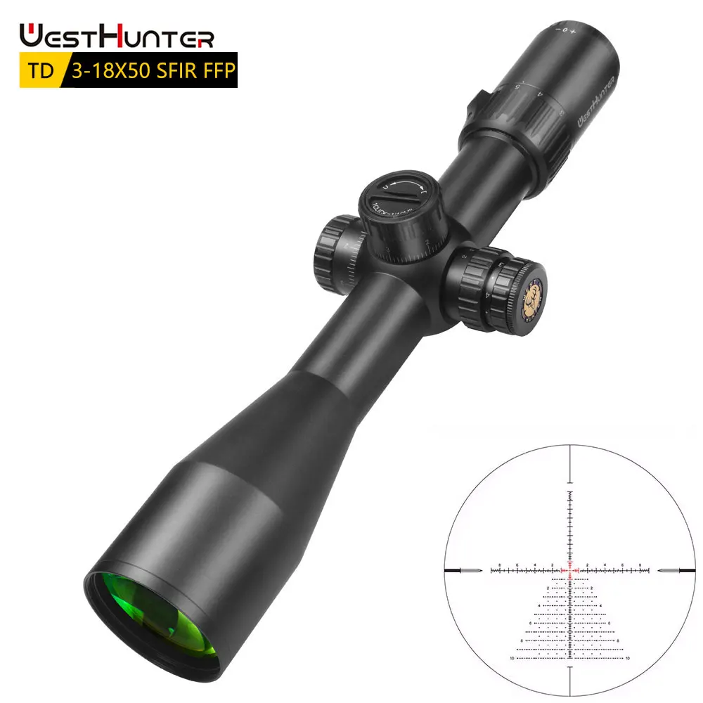 WESTHUNTER-Tactical-Turret-Lock-longo-Eye-Relief-Riflescope-Ca-a-mbito ...
